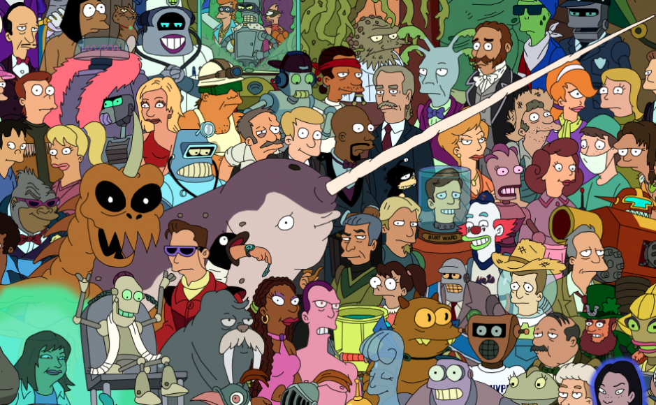 Futurama Entire Cast Poster | The Coolector