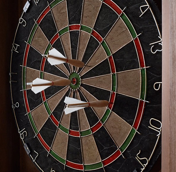 Restoration Hardware Tournament Darts Board | The Coolector