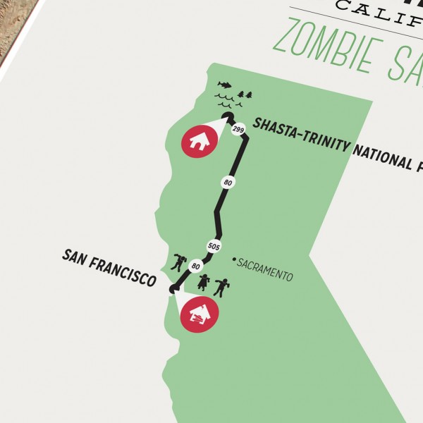 Zombie Safe Zone Prints | The Coolector