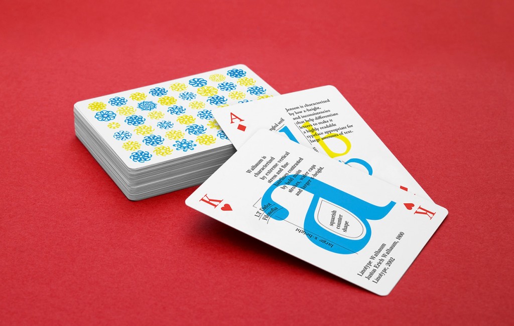 Typography Playing Cards | The Coolector