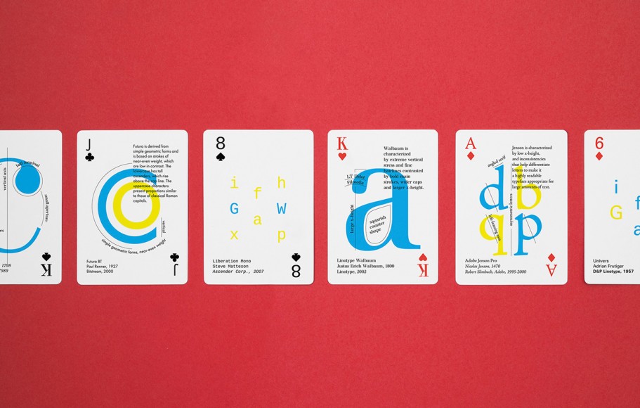 Typography Playing Cards | The Coolector