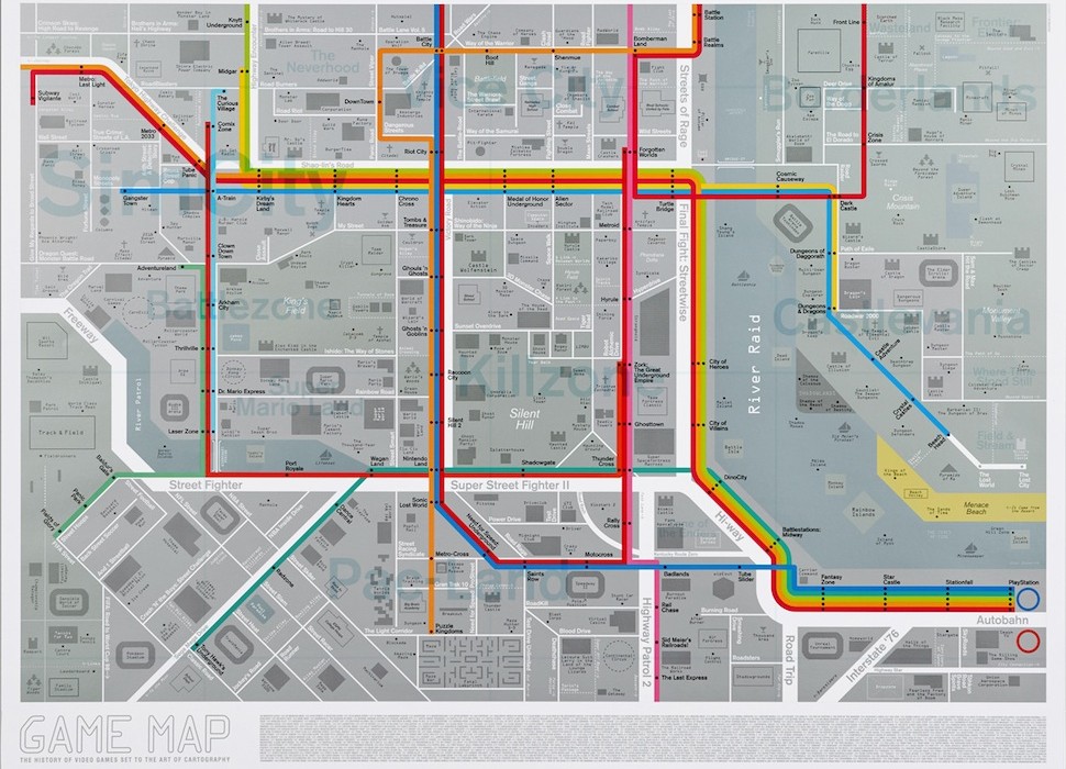 Game Map Print | The Coolector