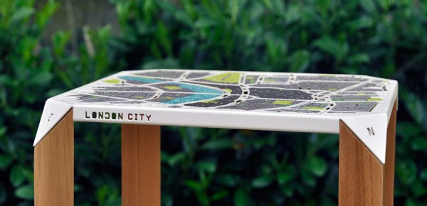 London Map Side Table | The Coolector