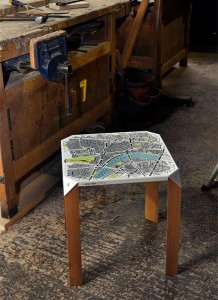 London Map Side Table | The Coolector