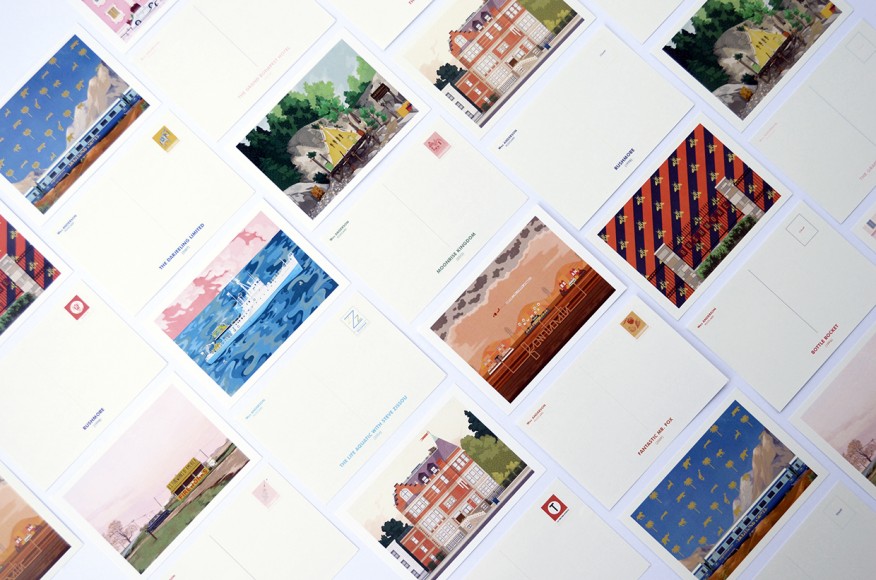 Wes Anderson Postcards | The Coolector