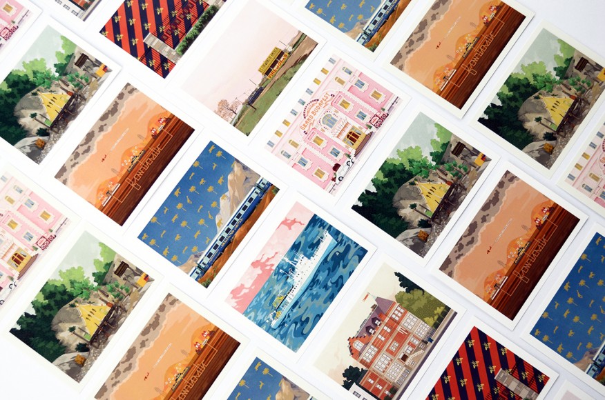 Wes Anderson Postcards | The Coolector