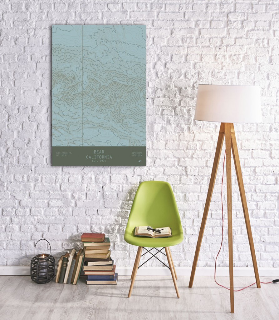 Muir Way Topo Series Prints | The Coolector