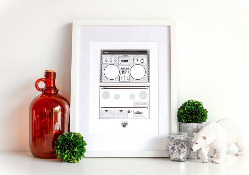 Wooden Boombox Prints | The Coolector