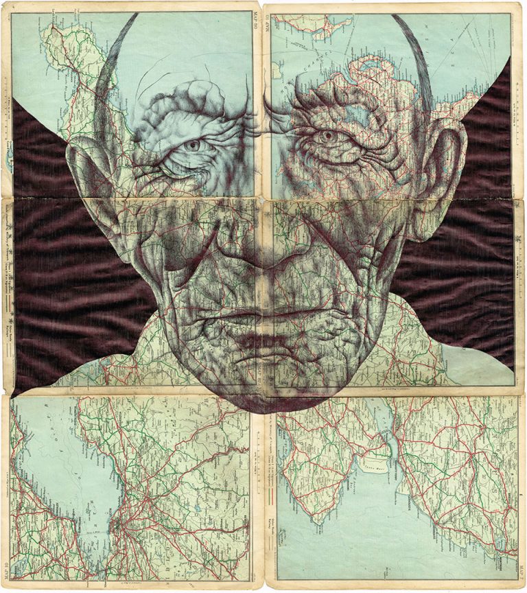 Mark Powell Map Art | The Coolector