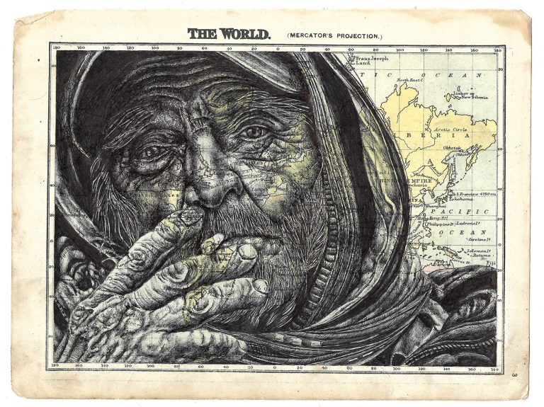 Mark Powell Map Art | The Coolector