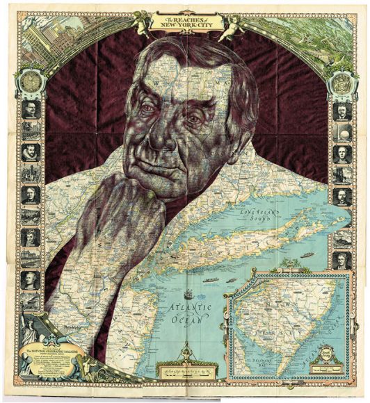 Mark Powell Map Art | The Coolector
