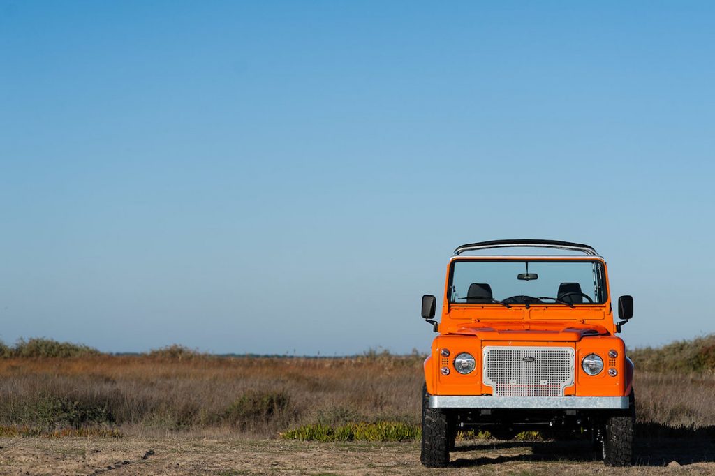 Cool & Vintage Orange Land Rover | The Coolector