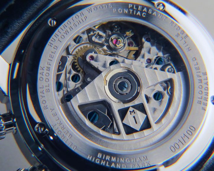 Detroit Watch Co M1-Woodward® Moonphase Exhibition Watch | The Coolector