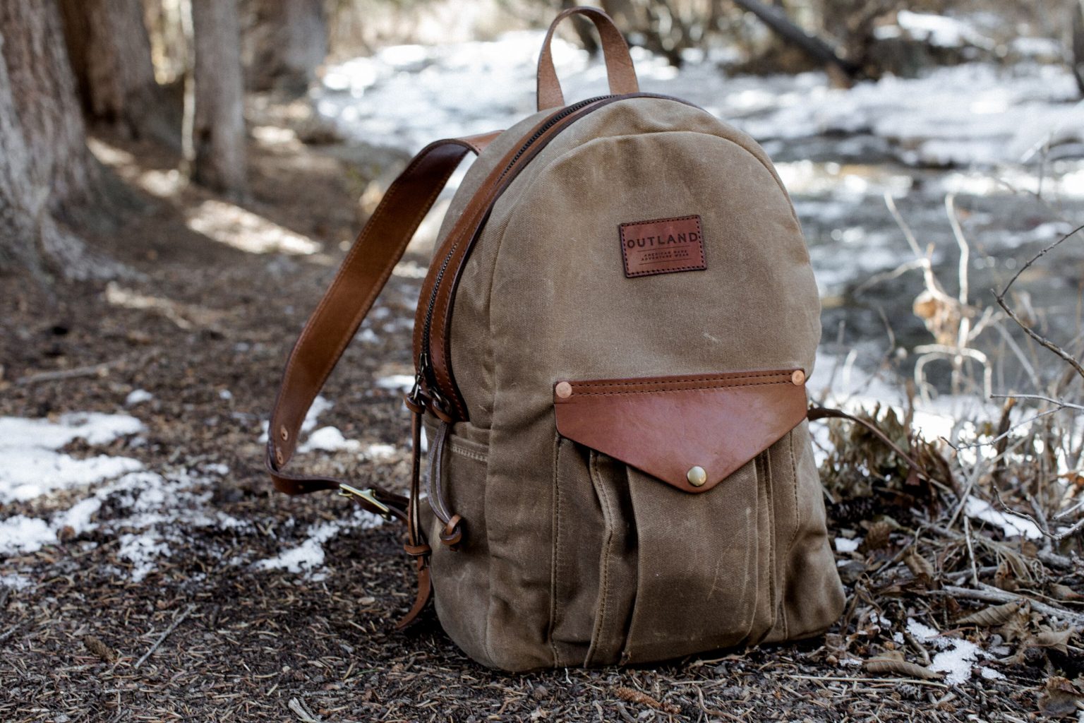 Bexar Goods Land Pack Waxed Canvas Backpack | The Coolector