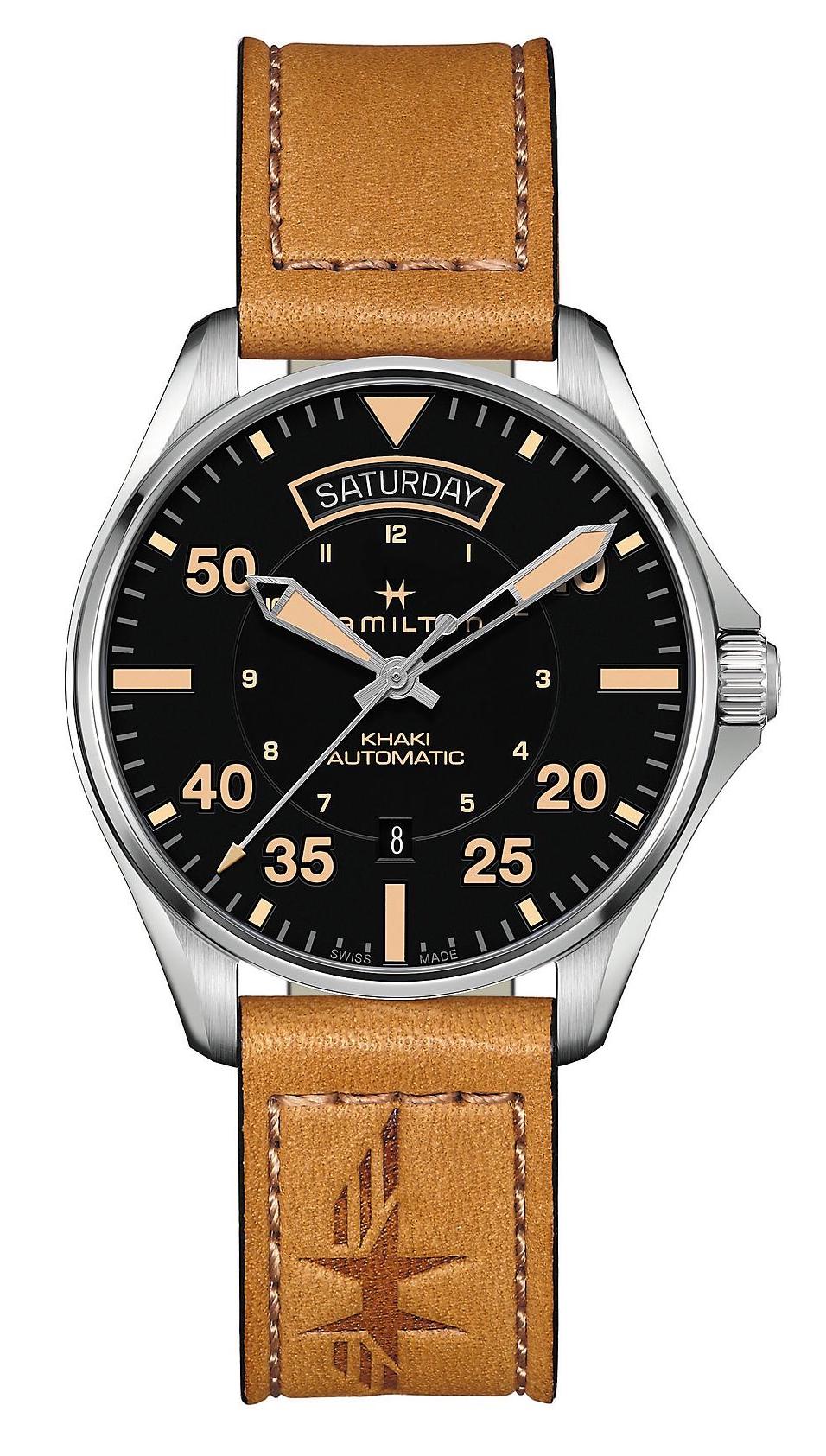 Hamilton Khaki Aviation Pilot Day Date Auto Watch | The Coolector