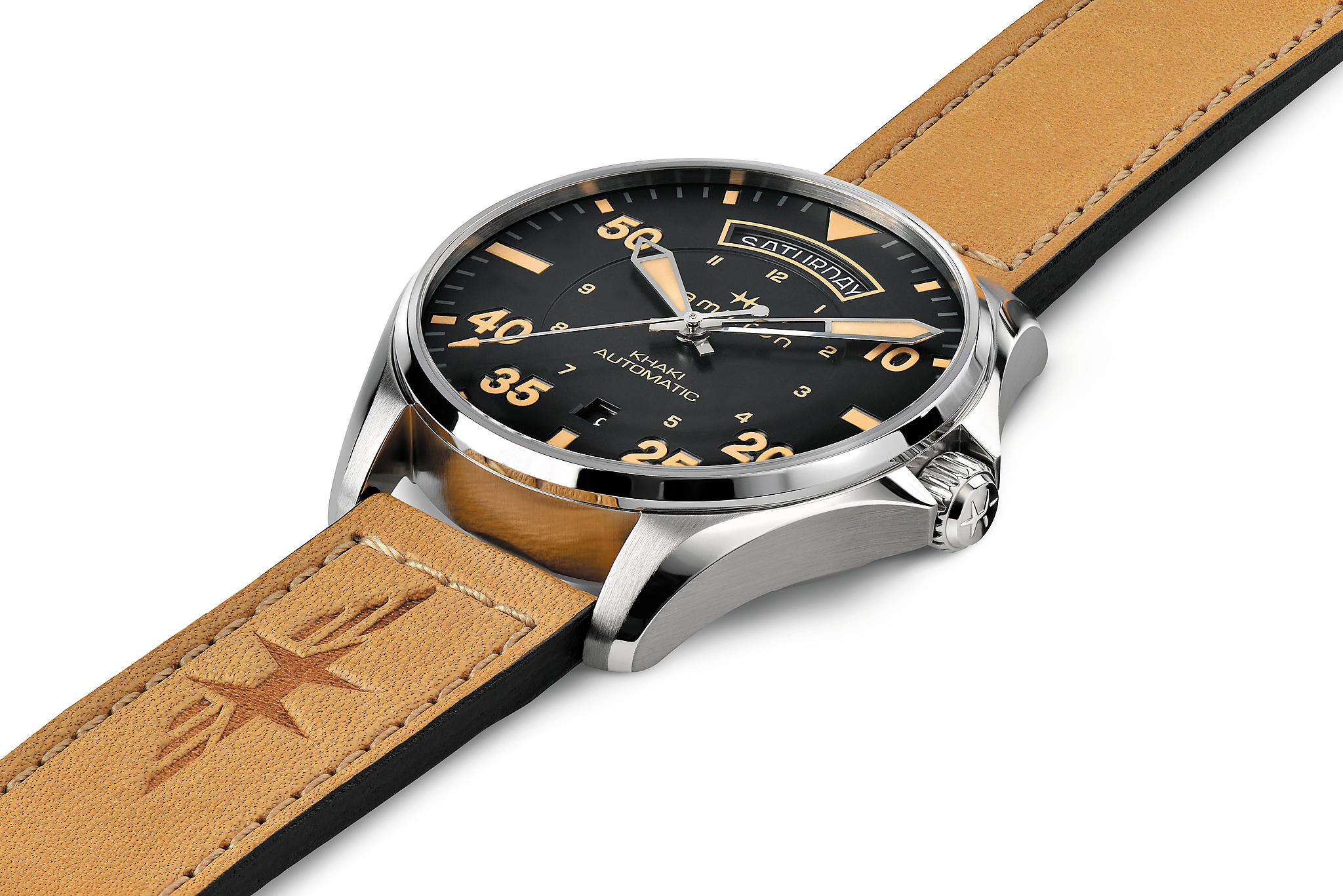 Hamilton Khaki Aviation Pilot Day Date Auto Watch | The Coolector