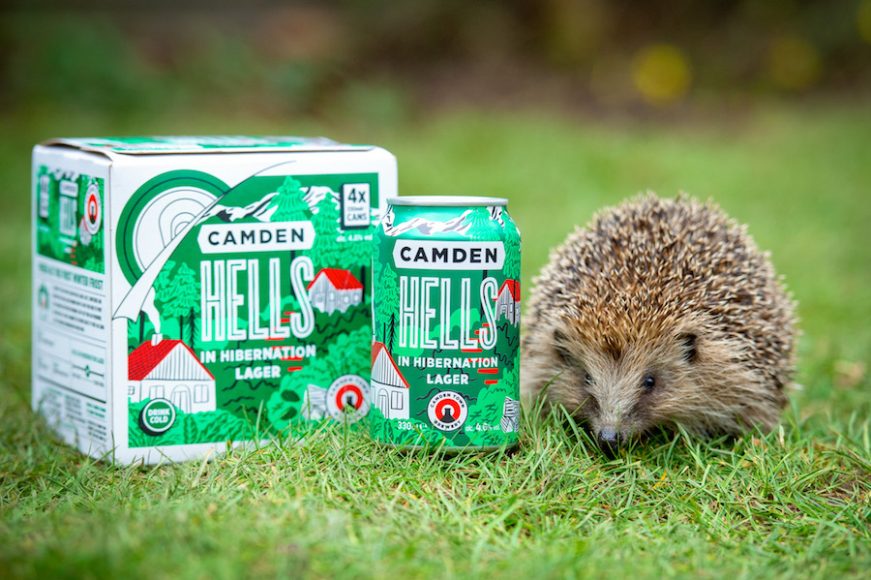 Camden Town Brewery Hibernation Lager Hedgehog Pub | The Coolector
