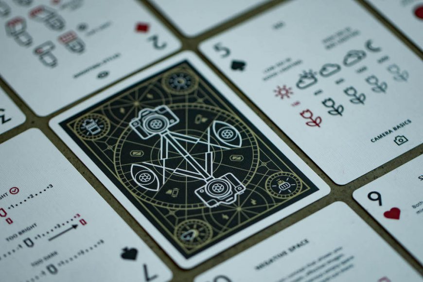 Photography Deck: Camera Cheat Sheet Playing Cards | The Coolector