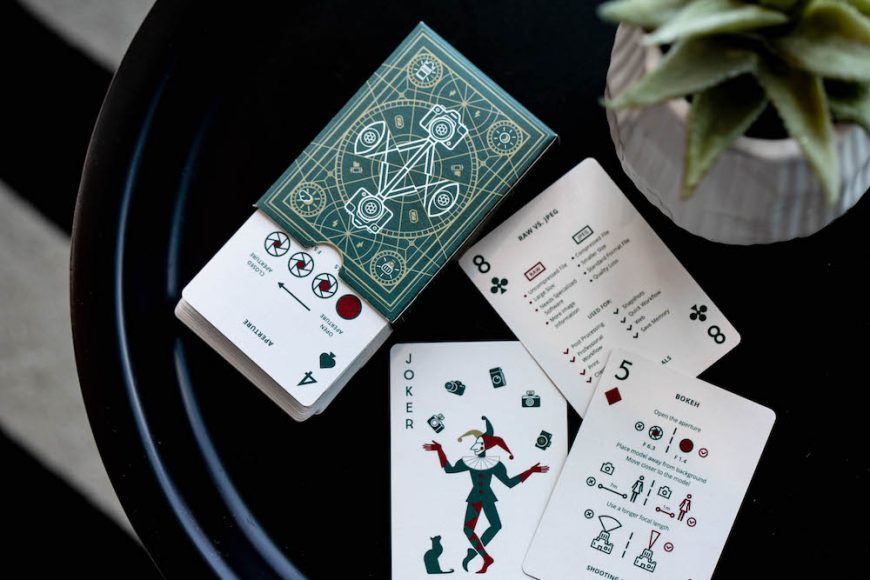 Photography Deck: Camera Cheat Sheet Playing Cards | The Coolector