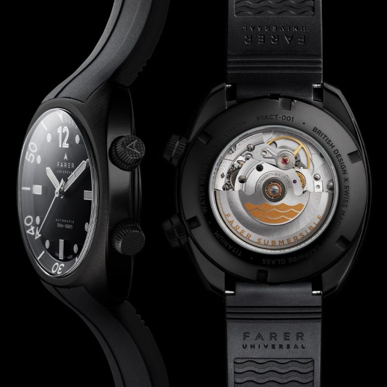 Farer Titanium Series Aqua Compressor DLC automatic Watch | The Coolector