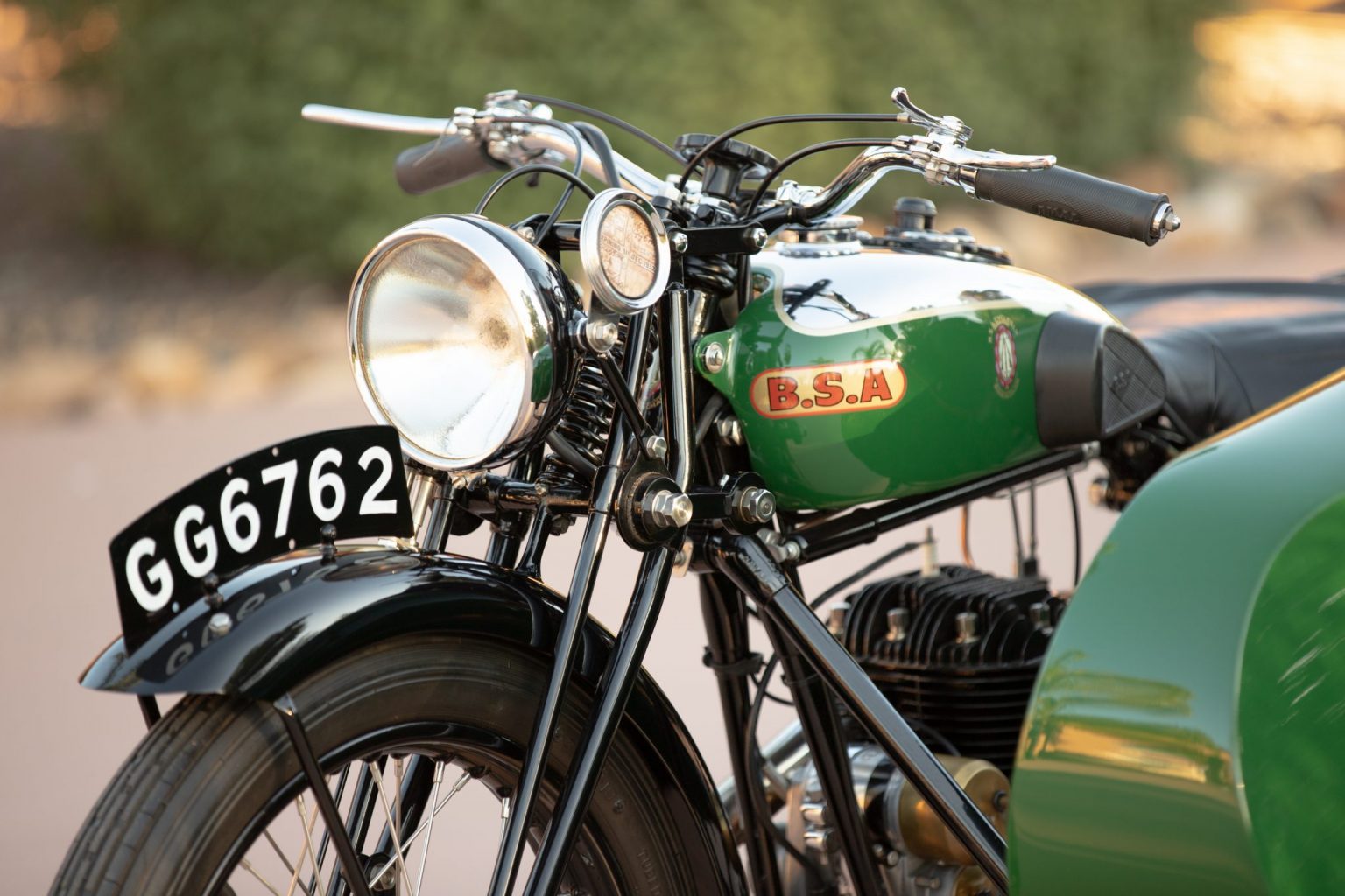 1932 BSA W32-6 Motorbike with Globe Sidecar | The Coolector