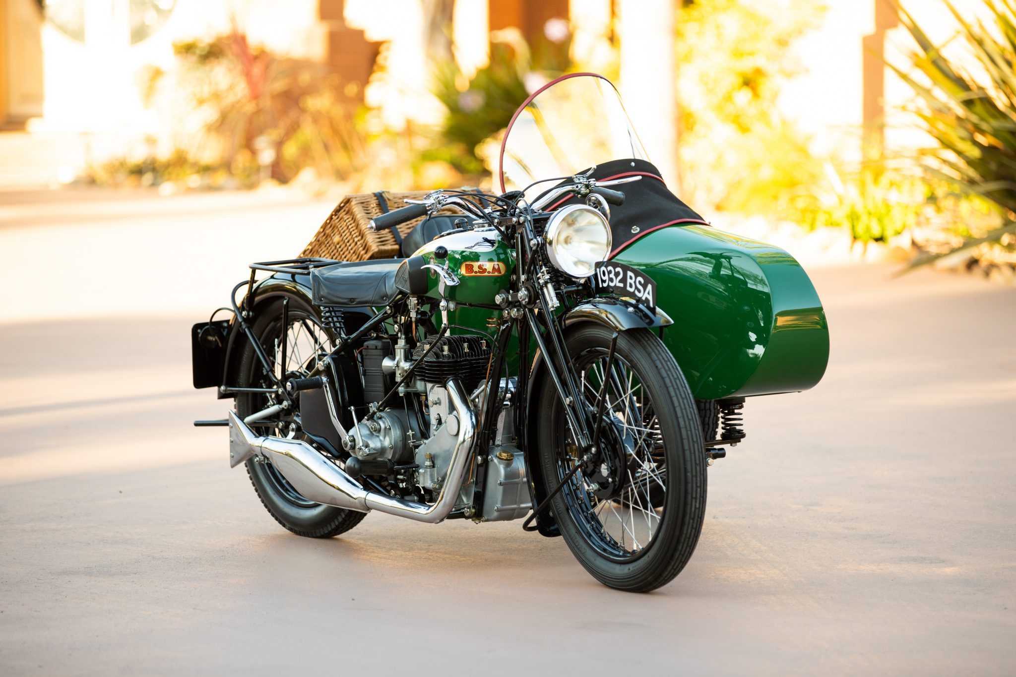 1932 BSA W32-6 Motorbike with Globe Sidecar | The Coolector