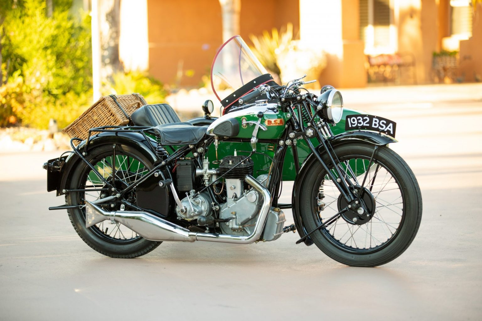 1932 BSA W32-6 Motorbike with Globe Sidecar | The Coolector
