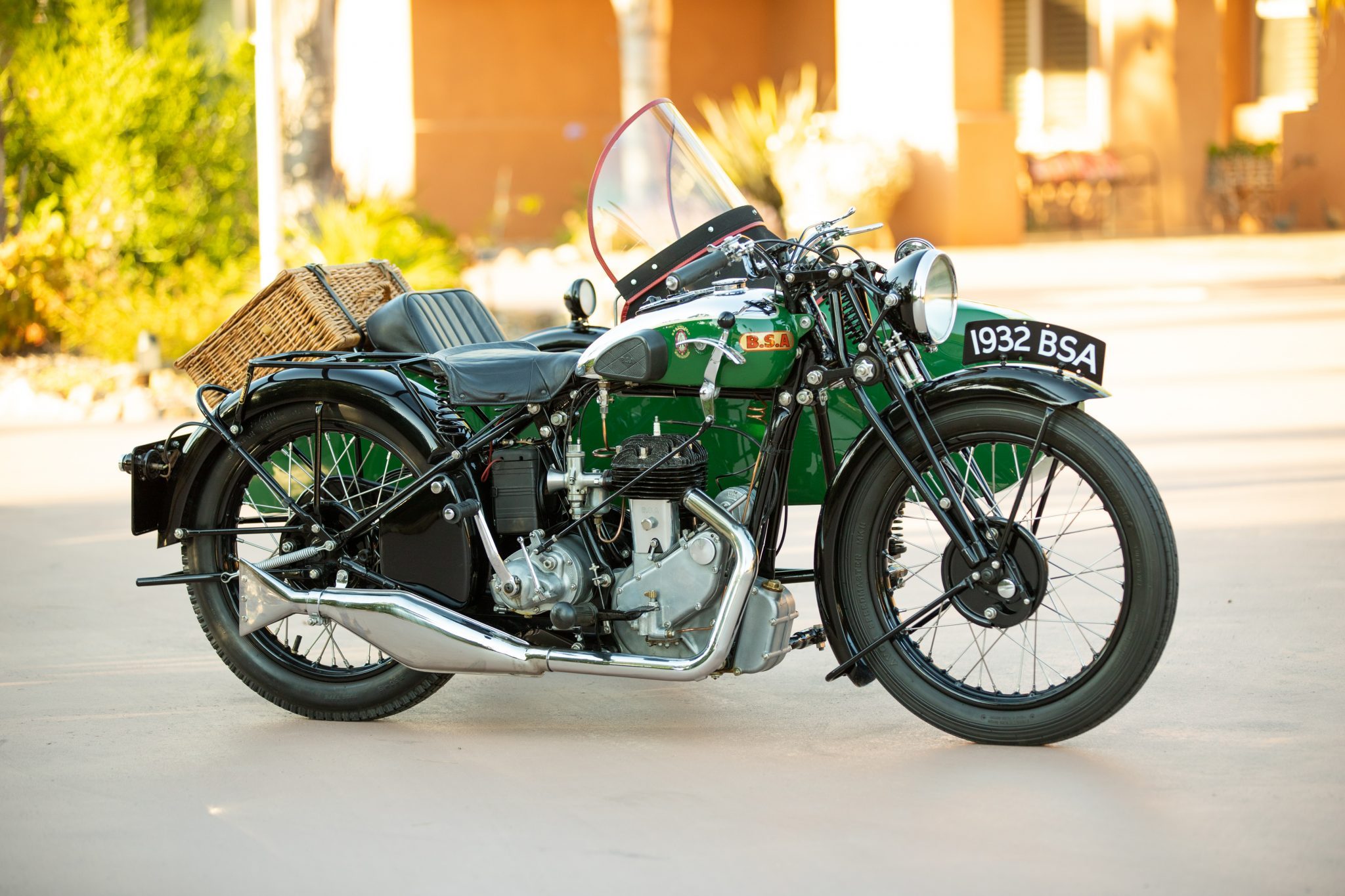 1932 BSA W32-6 Motorbike with Globe Sidecar | The Coolector