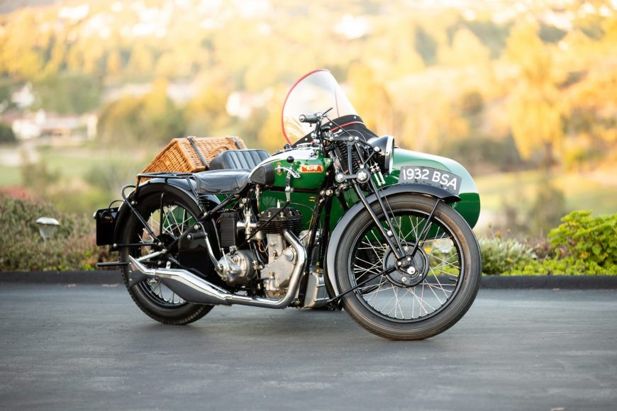 1932 BSA W32-6 Motorbike with Globe Sidecar | The Coolector