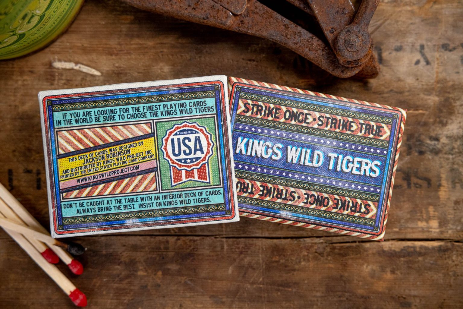 Kings Wild Project Tiger Matchbox V2 - Gilded Playing Cards | The Coolector