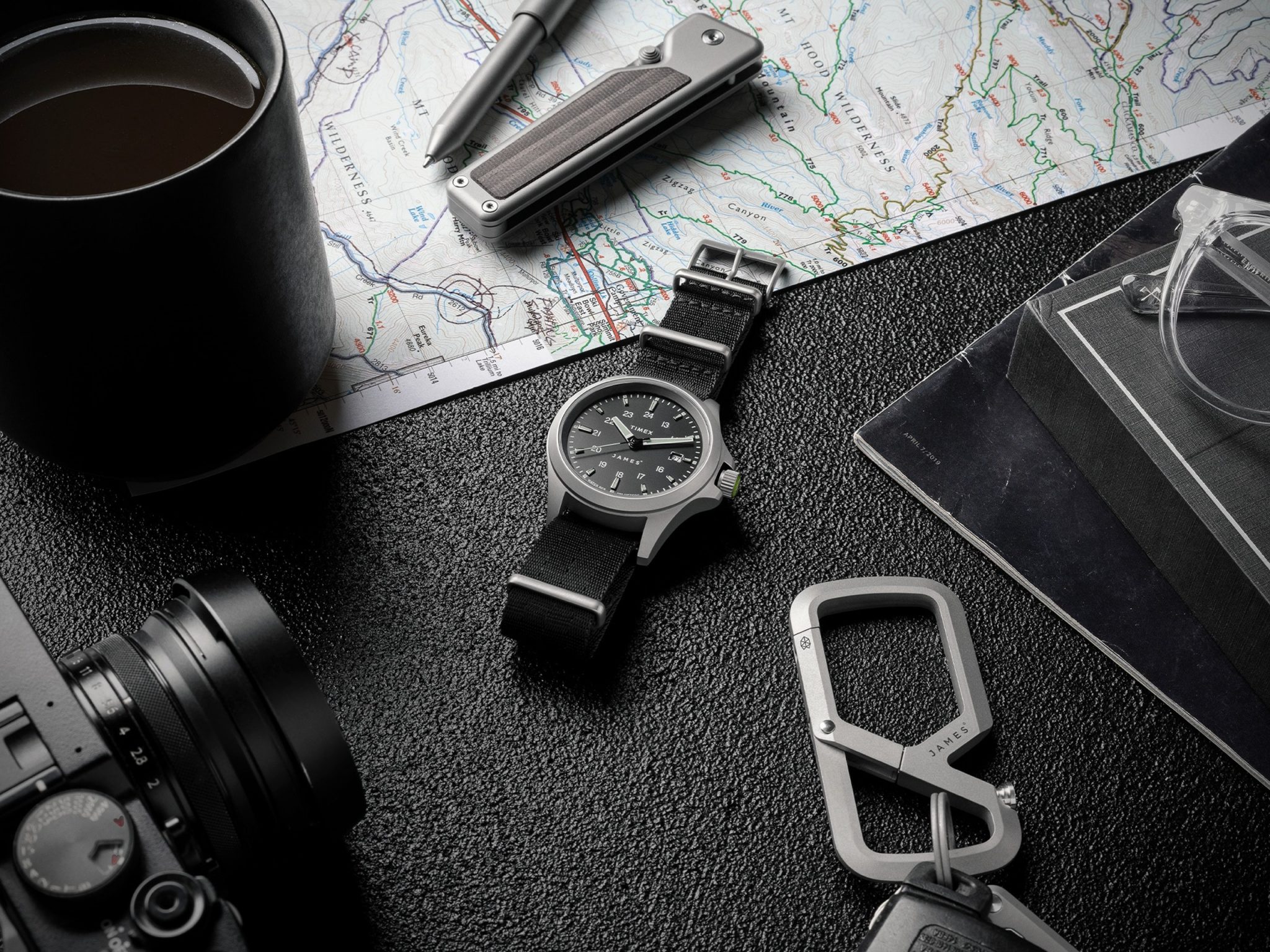 The James Brand × TIMEX Expedition North Titanium Automatic Watch | The ...