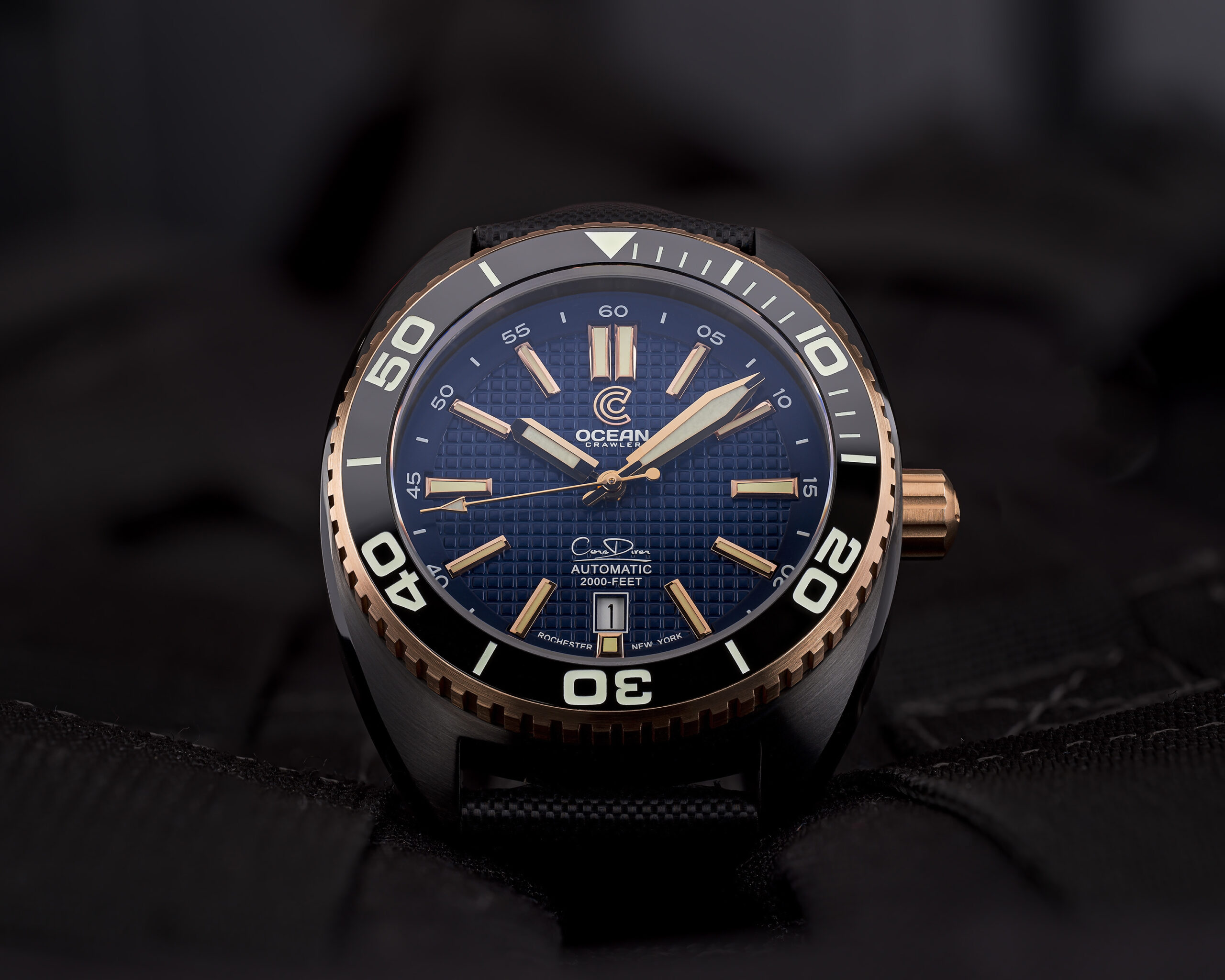 Limited Edition Solid Red Gold Ocean Crawler Core Diver Watch | The ...