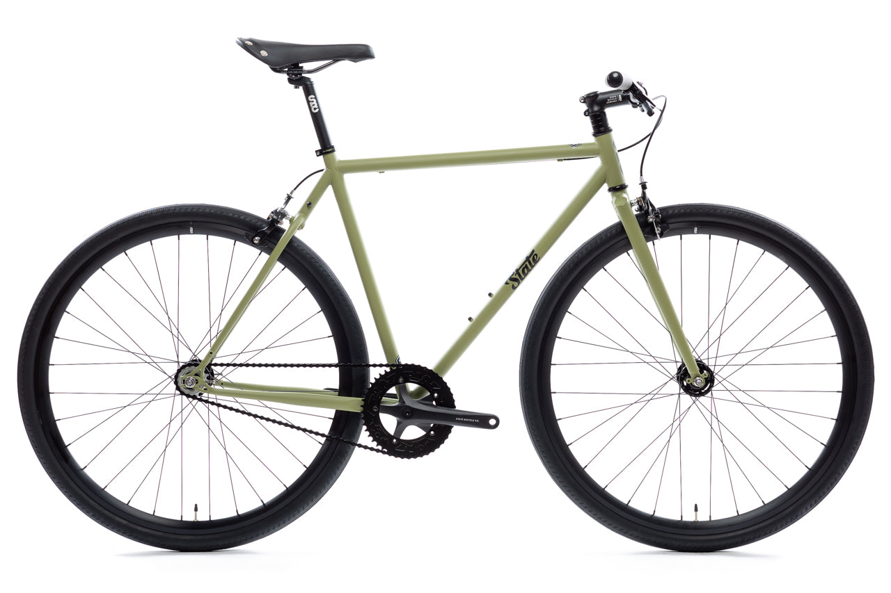 State Bicycle Co 4130 Matte Olive Bike | The Coolector