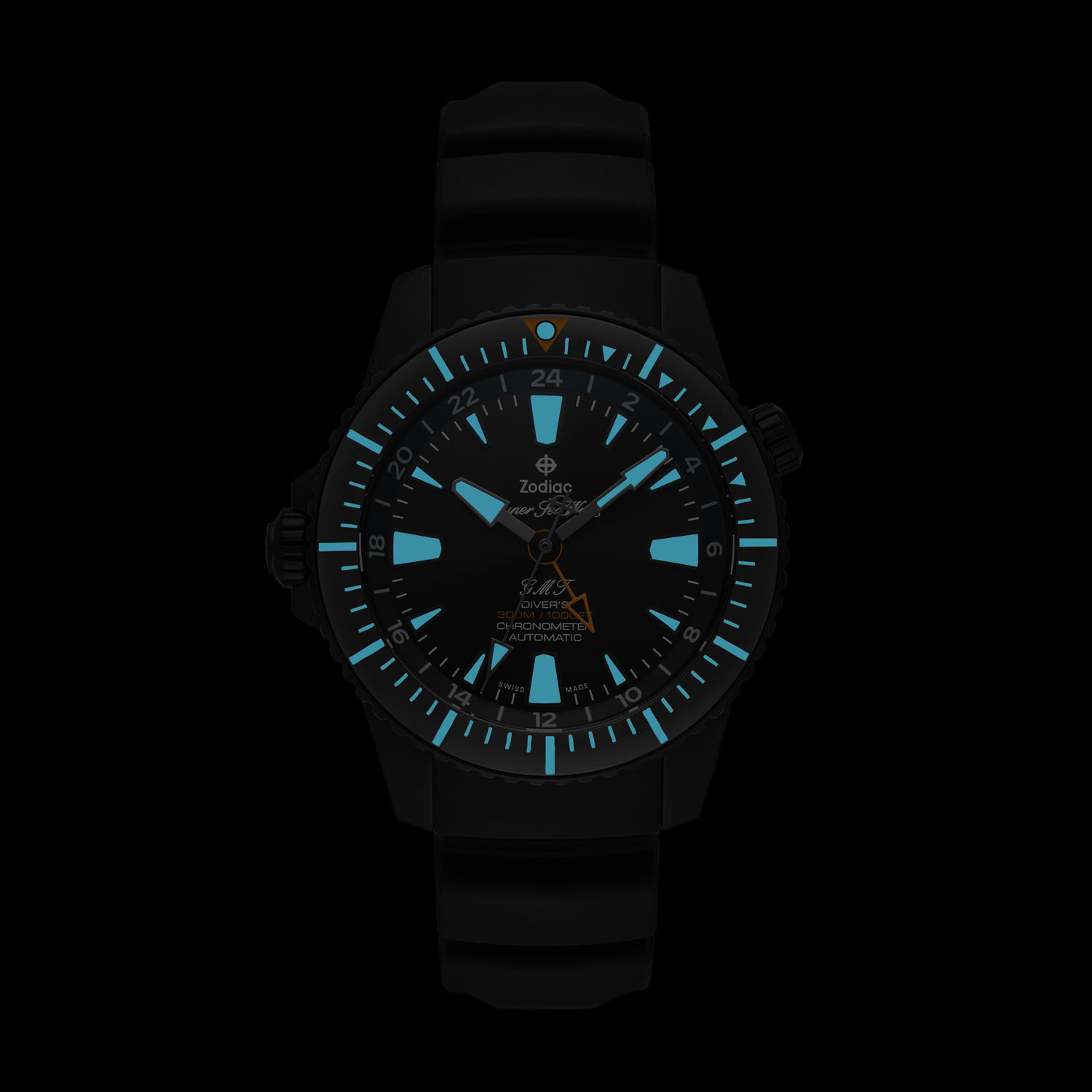 Limited Edition Zodiac Super Sea Wolf GMT Pro Diver Watch | The Coolector