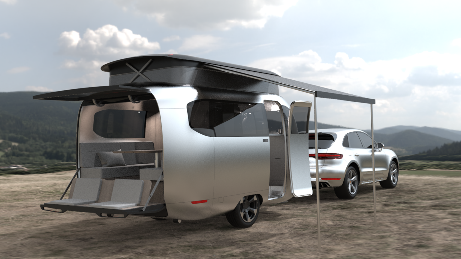 Airstream Studio F. A. Porsche Concept Travel Trailer | The Coolector