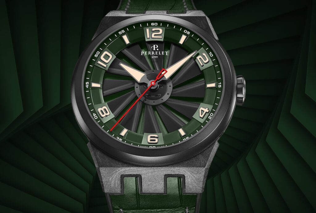 Perrelet Turbine Carbon Forest Green Watch | The Coolector