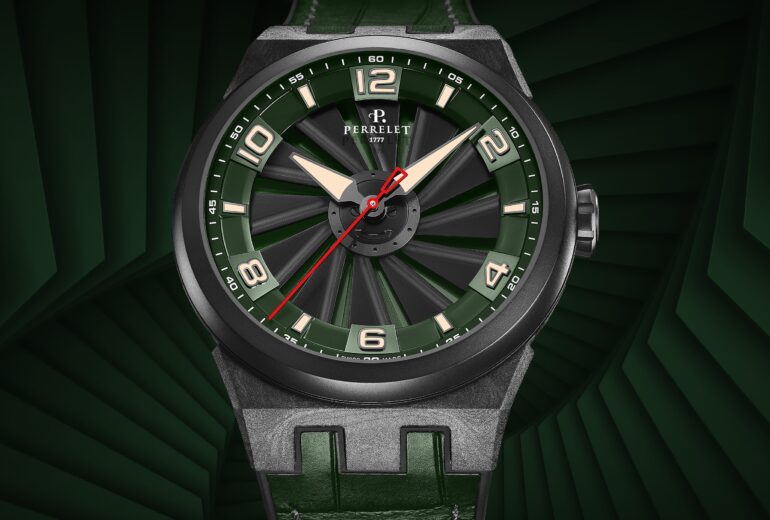 Perrelet Turbine Carbon Forest Green Watch | The Coolector