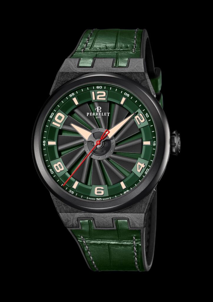 Perrelet Turbine Carbon Forest Green Watch | The Coolector