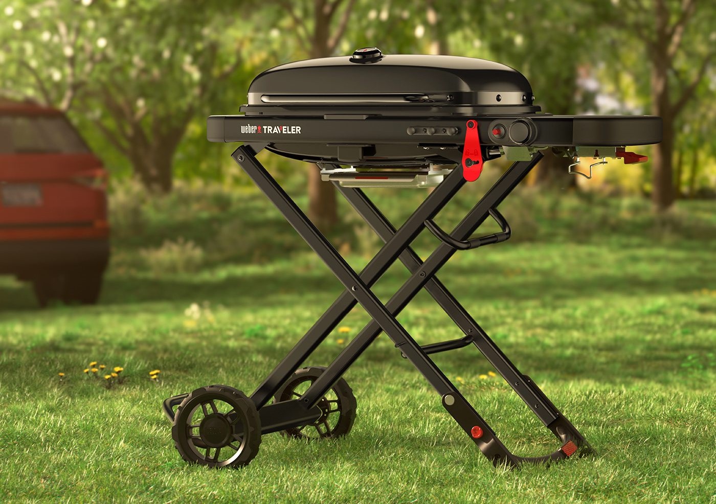 Weber Traveler Stealth Edition Portable Gas Grill | The Coolector
