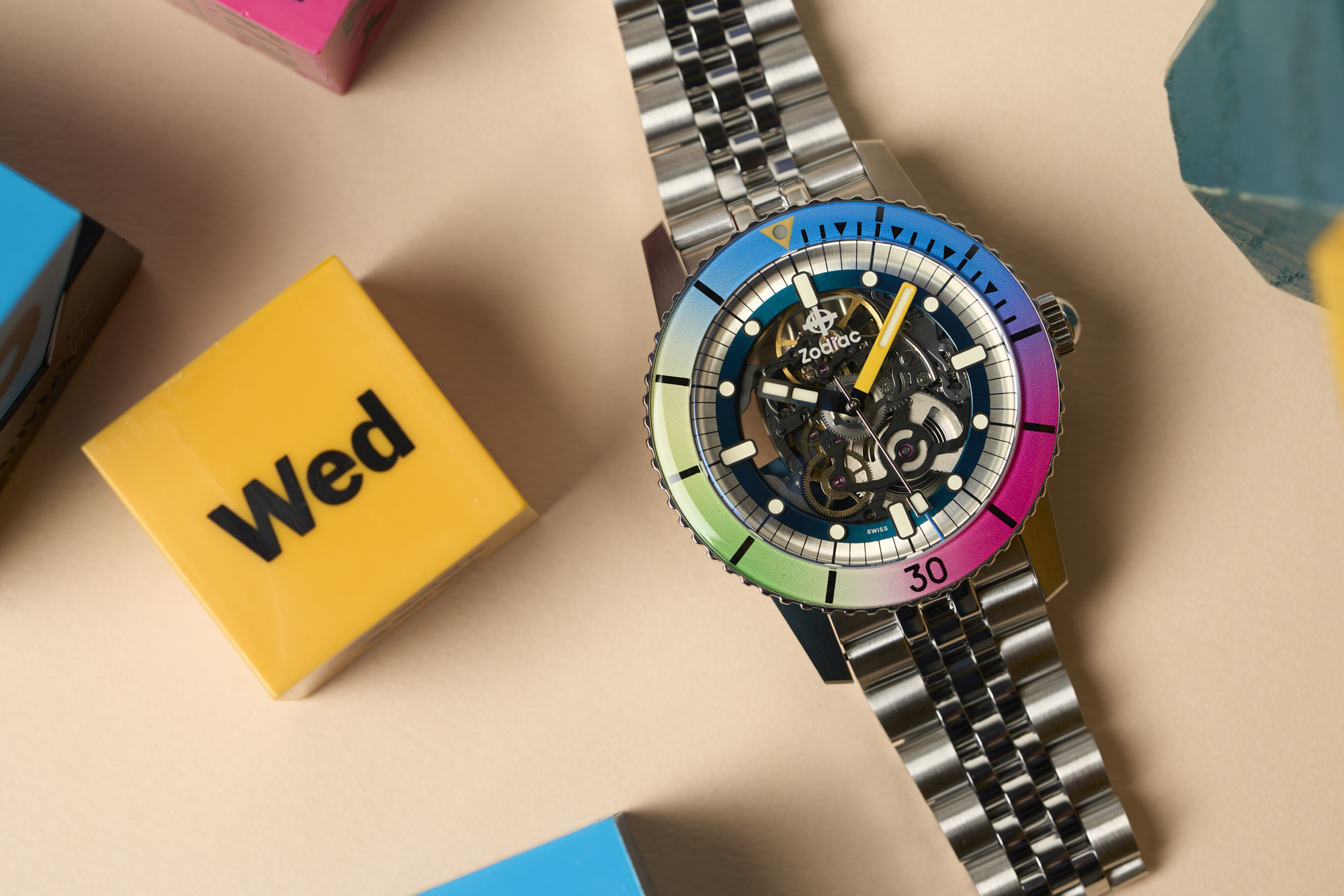 Zodiac Super Sea Wolf Skeleton 6-15 Watch | The Coolector