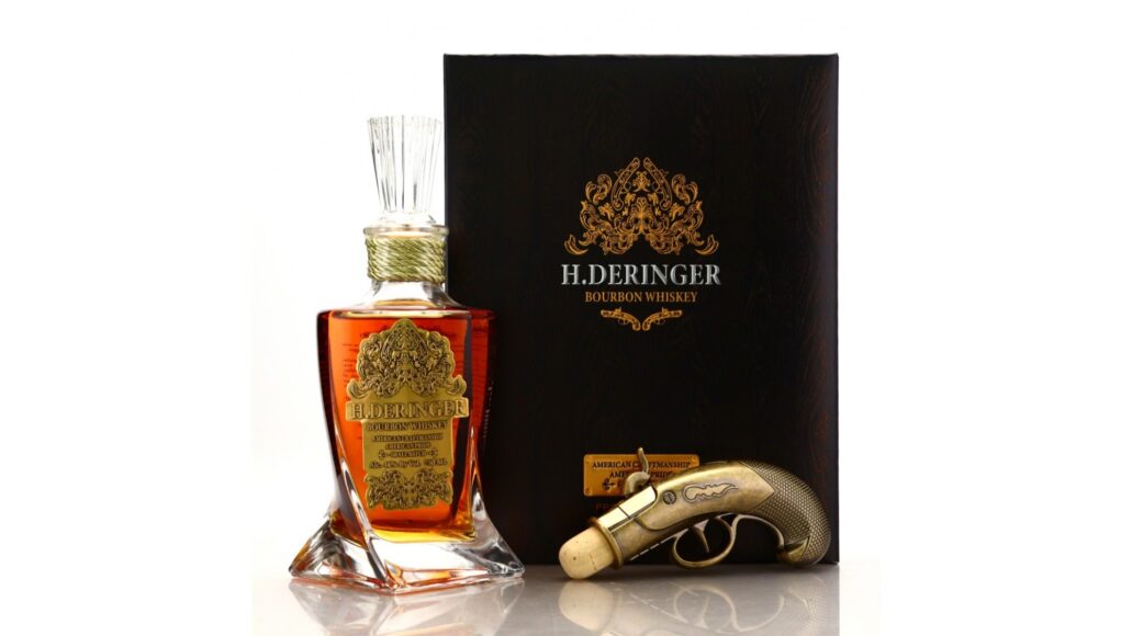 H. Deringer Bourbon Whiskey Gift Set with Gun Stopper | The Coolector
