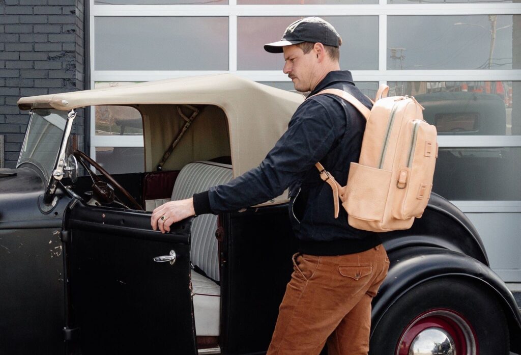 Bradley Mountain Leather Rover Backpack | The Coolector