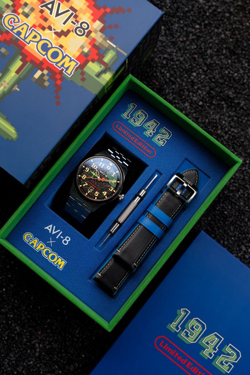 AVI-8 Flyboy Capcom 1942 Automatic Pixel Limited Edition Watches | The ...