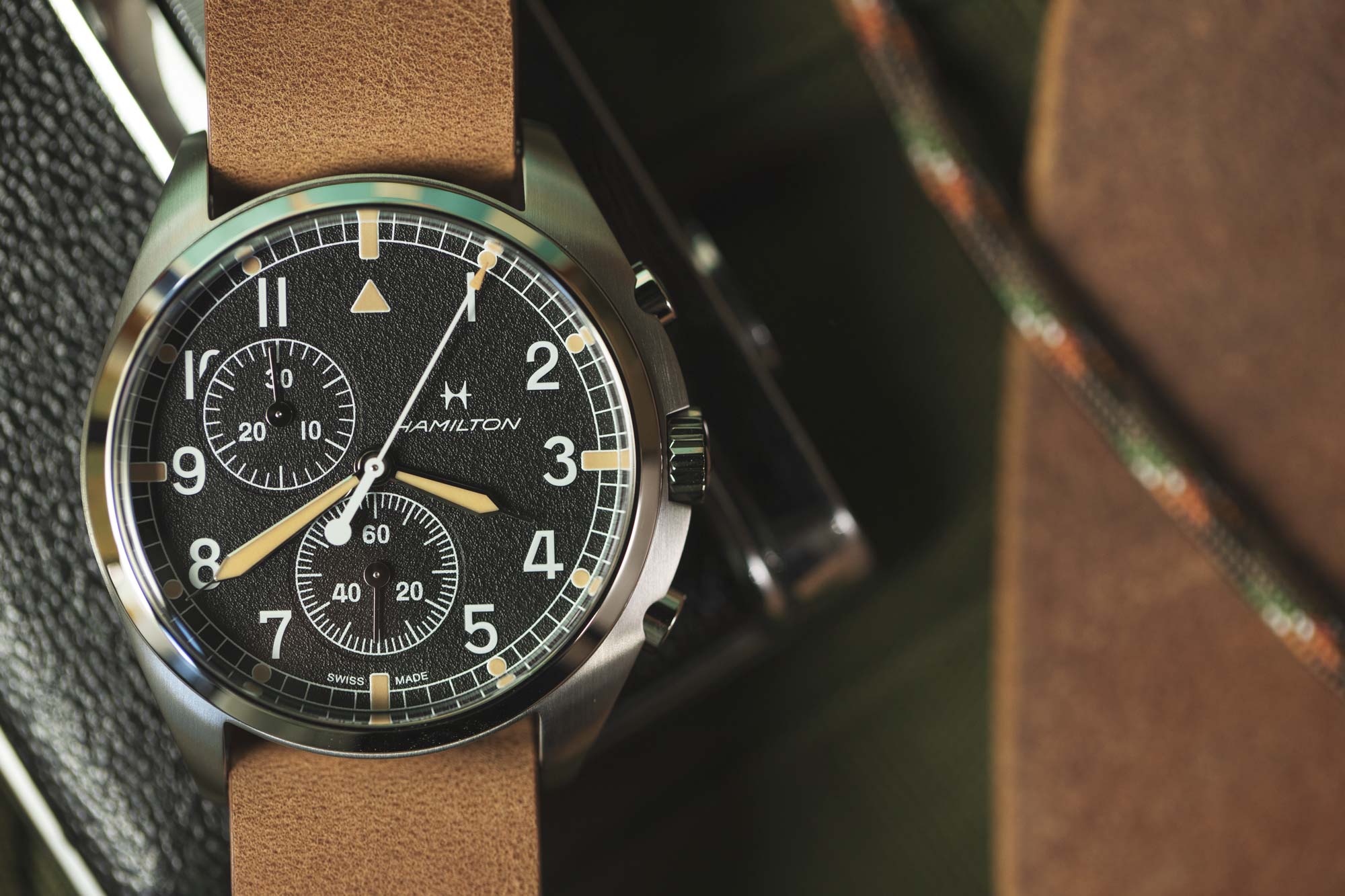 Hamilton Khaki Aviation Pilot Pioneer Chrono Quartz Watch | The Coolector