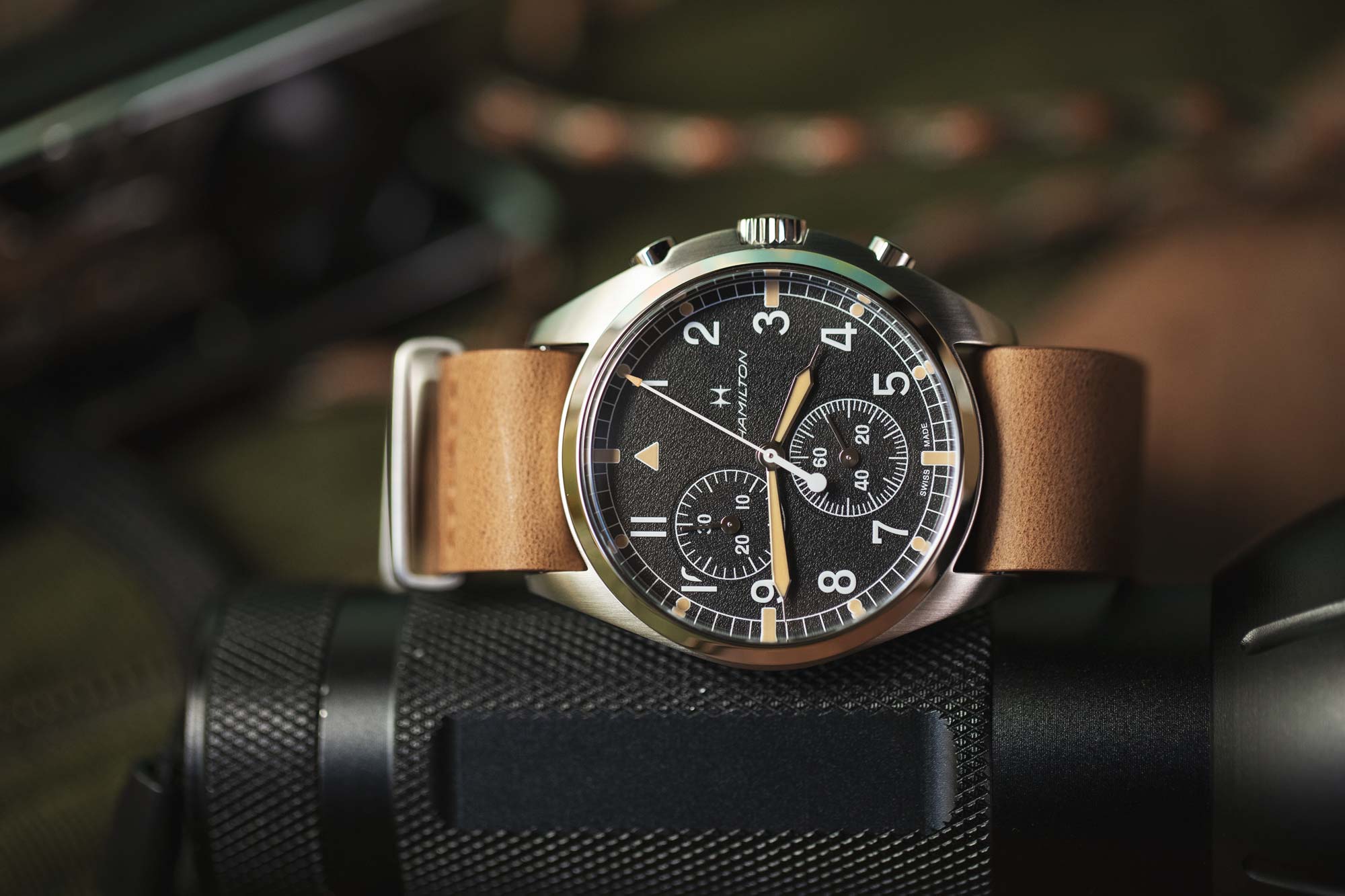 Hamilton Khaki Aviation Pilot Pioneer Chrono Quartz Watch | The Coolector