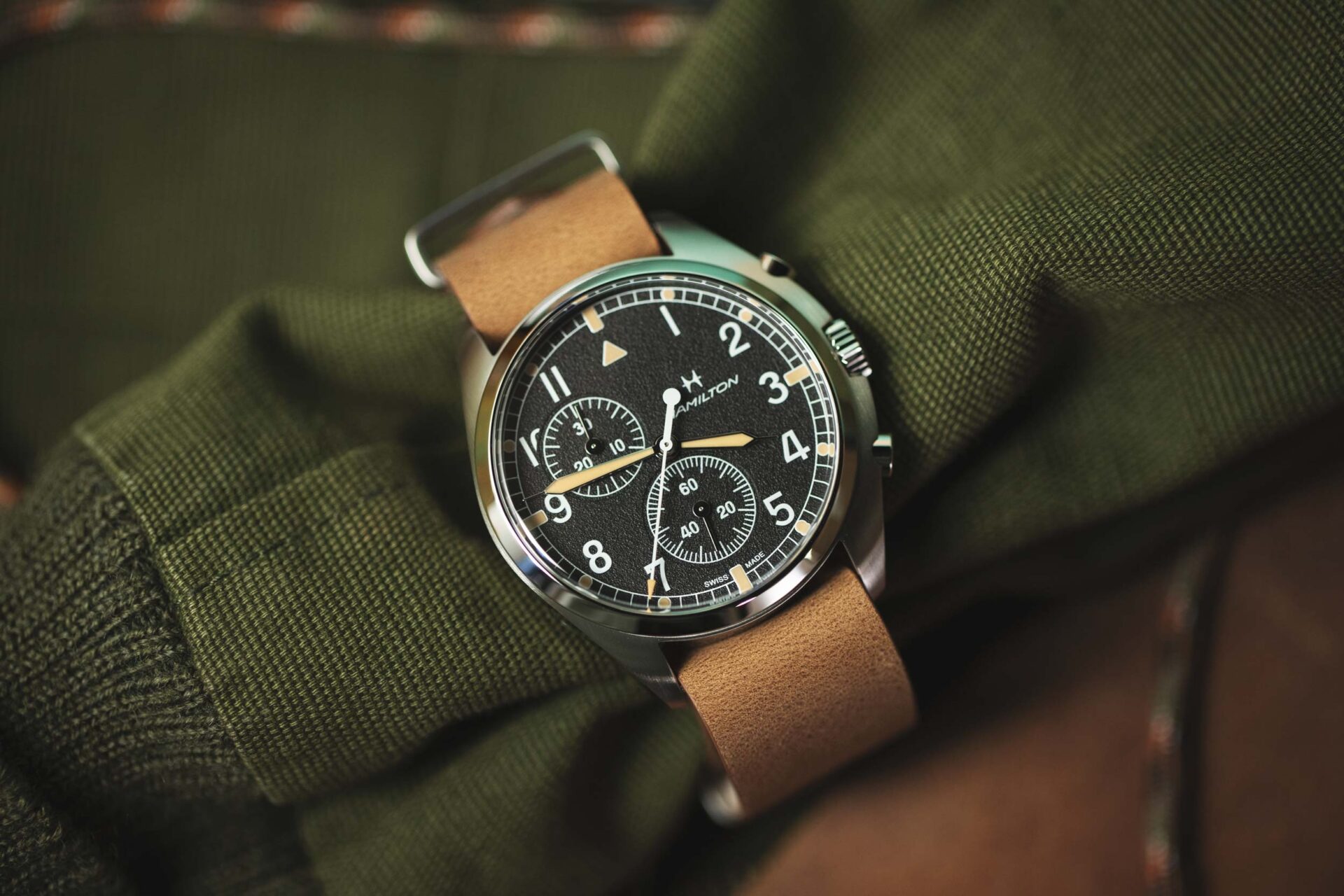 Hamilton Khaki Aviation Pilot Pioneer Chrono Quartz Watch | The Coolector