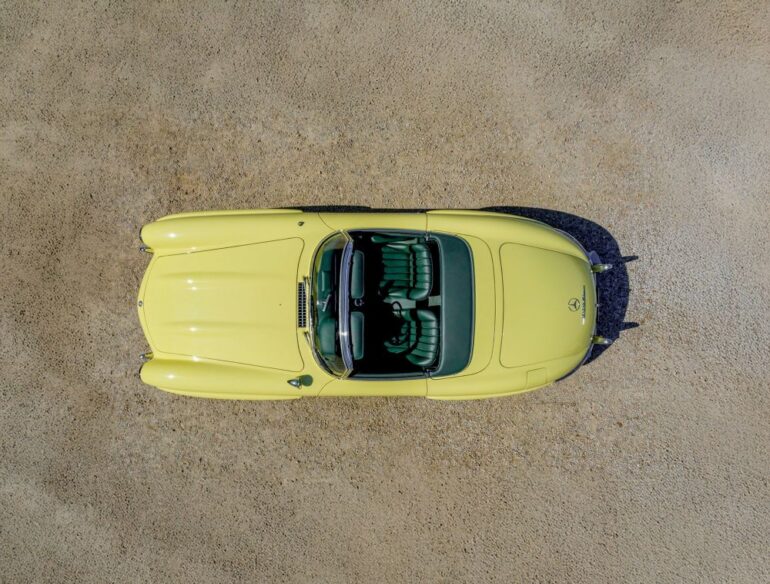 Fantasy Yellow on Four Wheels: The 1961 Mercedes-Benz 300 SL Roadster ...