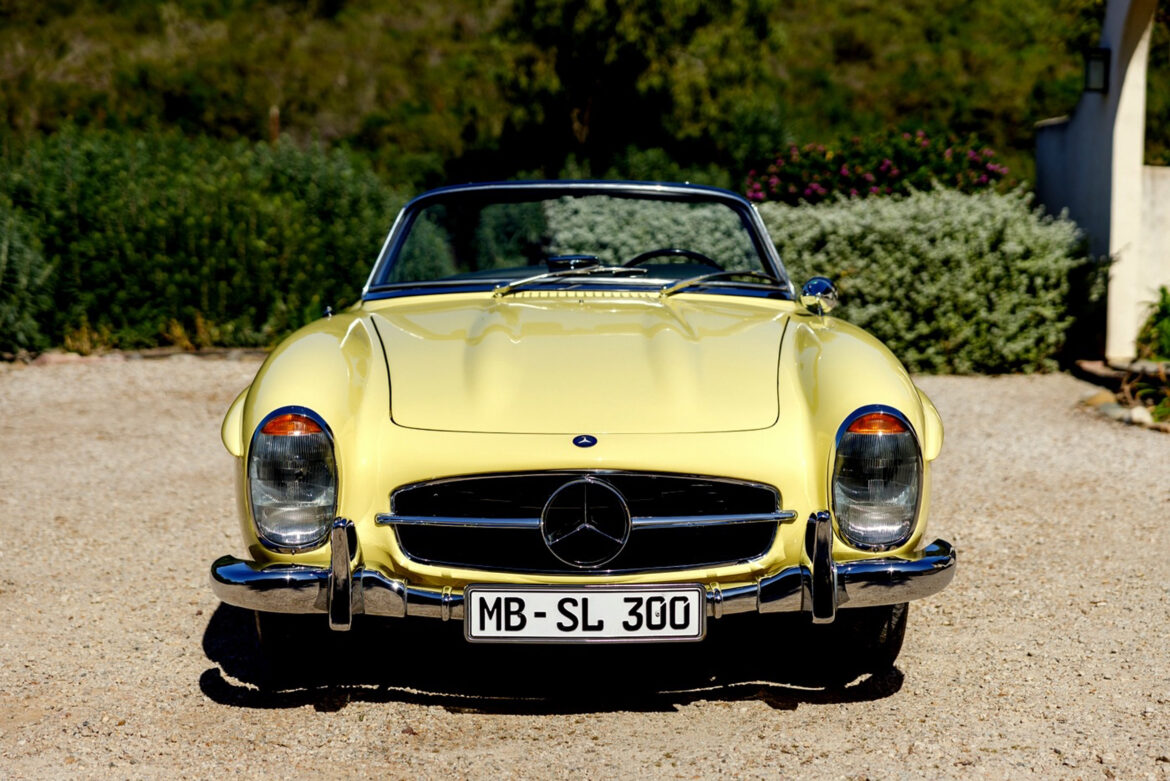 Fantasy Yellow on Four Wheels: The 1961 Mercedes-Benz 300 SL Roadster ...